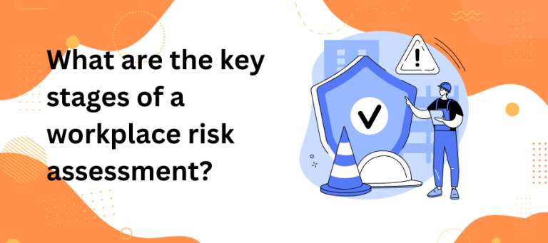 What are the key stages of a workplace risk assessment?