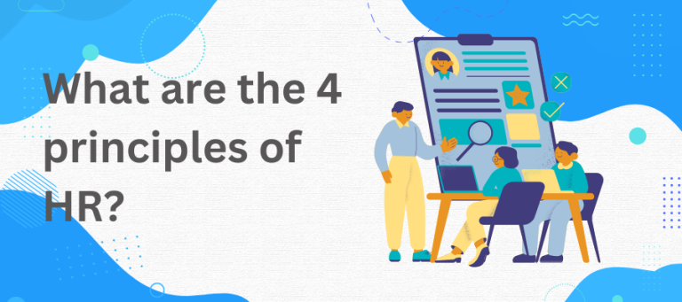 What are the 4 principles of HR?