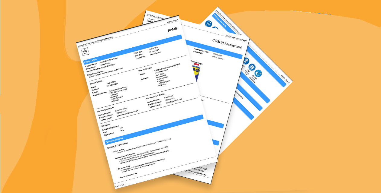Easy to use RAMS Software | Risk Assessment & Method Statement