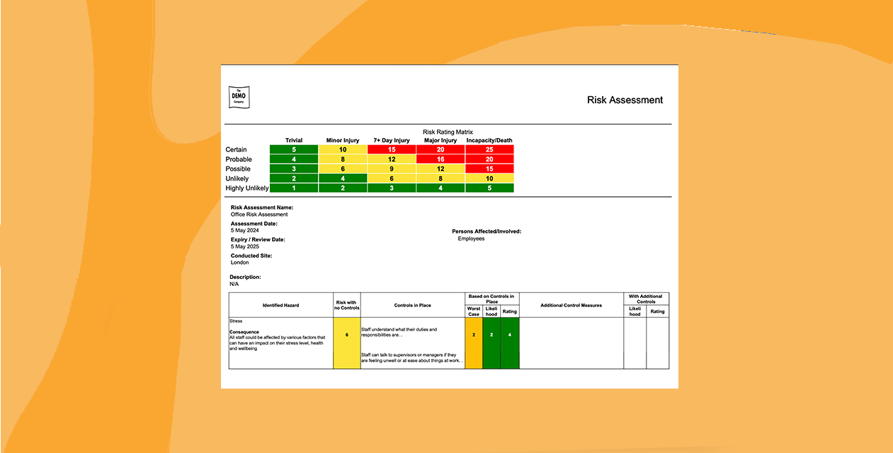 Risk Assessment Software | Easy to make and share