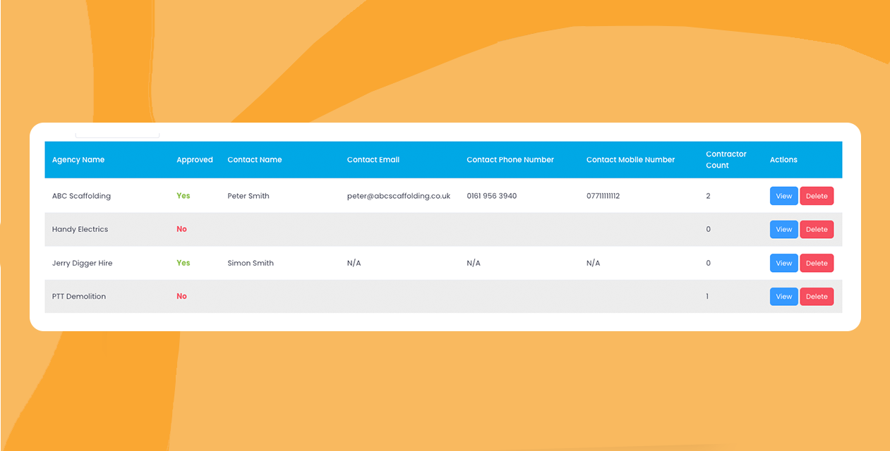 Contractor Management Software - Manage your contractors