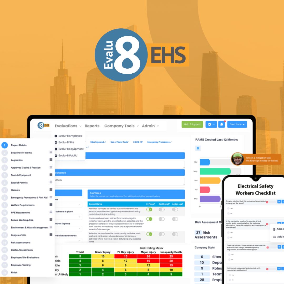 Top 10 EHS Software for UK Businesses in 2025 - Evalu-8 Software Ltd